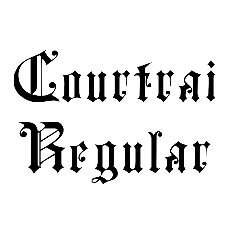 Courtrai Regular - Free fonts on creazilla.com