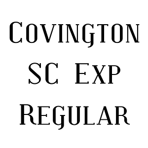 Covington SC Exp Regular - Free fonts on creazilla.com