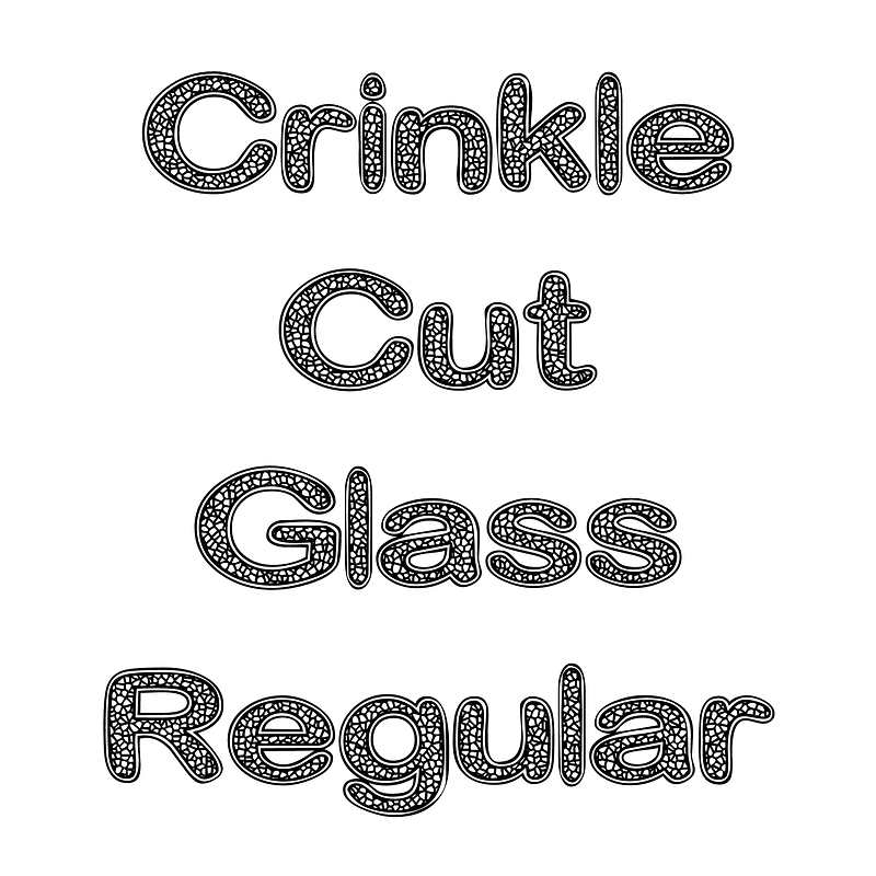 Crinkle Cut Glass Regular - Free fonts on creazilla.com