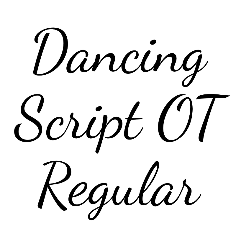 Dancing Script OT Regular font - Free fonts on Creazilla | Creazilla