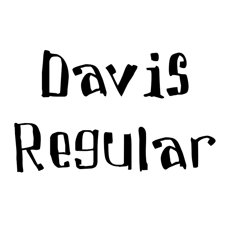 Davis Regular font - Free fonts on Creazilla | Creazilla