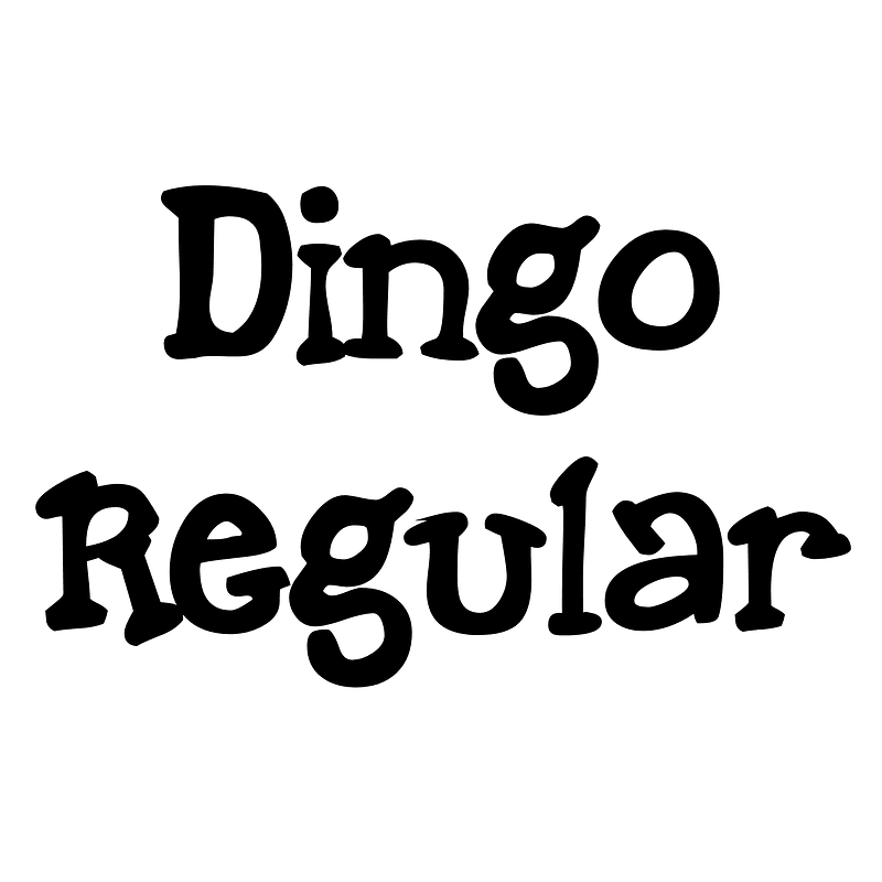 Dingo Regular font - Free fonts on Creazilla | Creazilla