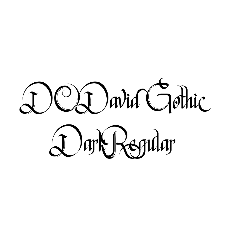 DO David Gothic Dark Regular - Free fonts on creazilla.com