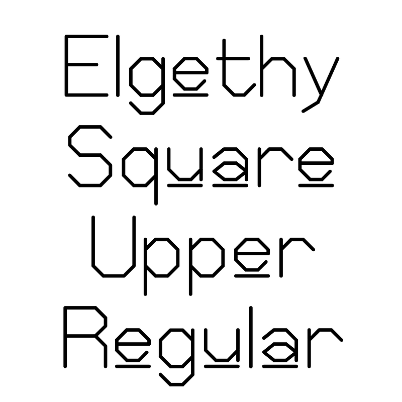 Elgethy Square Upper Regular - Free fonts on creazilla.com
