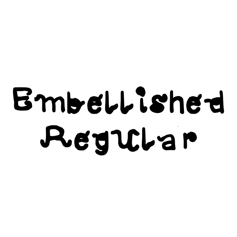 Embellished Regular font - Free fonts on Creazilla | Creazilla