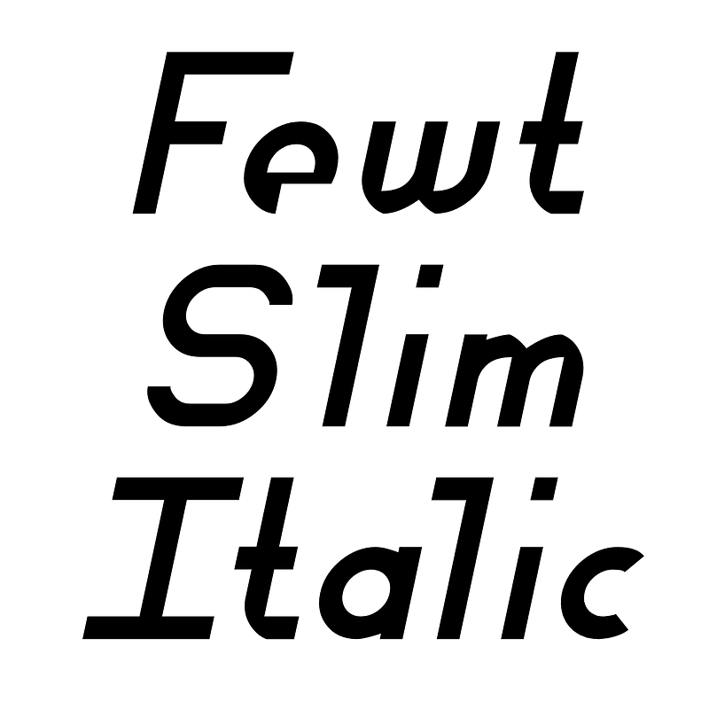 Fewt Slim Italic - Free fonts on creazilla.com