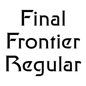 Final Frontier Old Style Regular | Creazilla