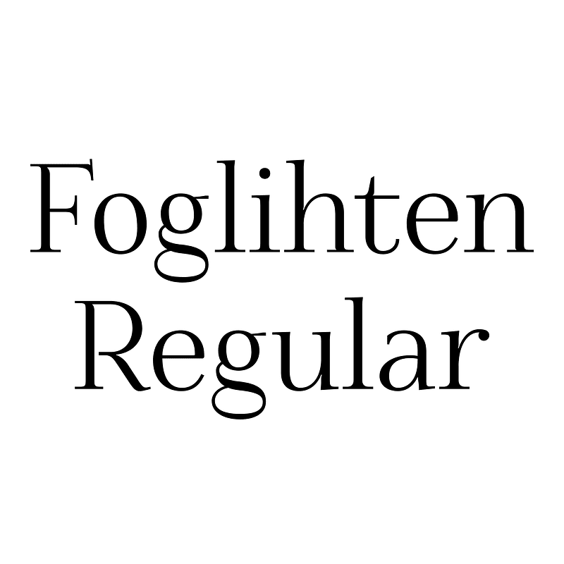 Foglihten Regular | Creazilla