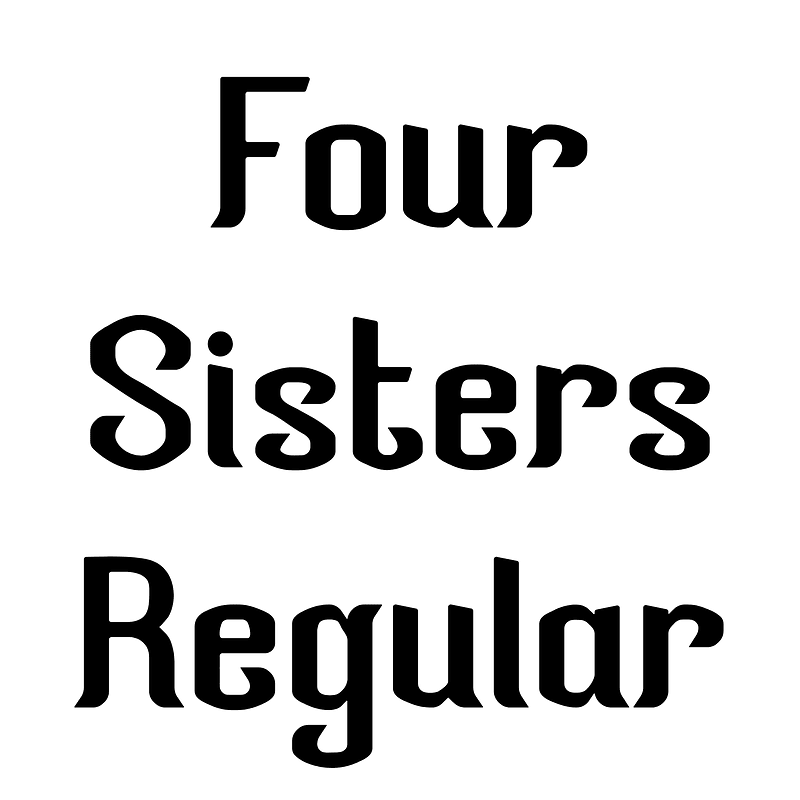 Four Sisters Regular - Free fonts on creazilla.com
