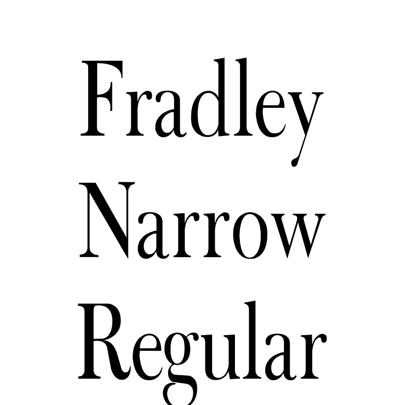Fradley Narrow Regular | Creazilla