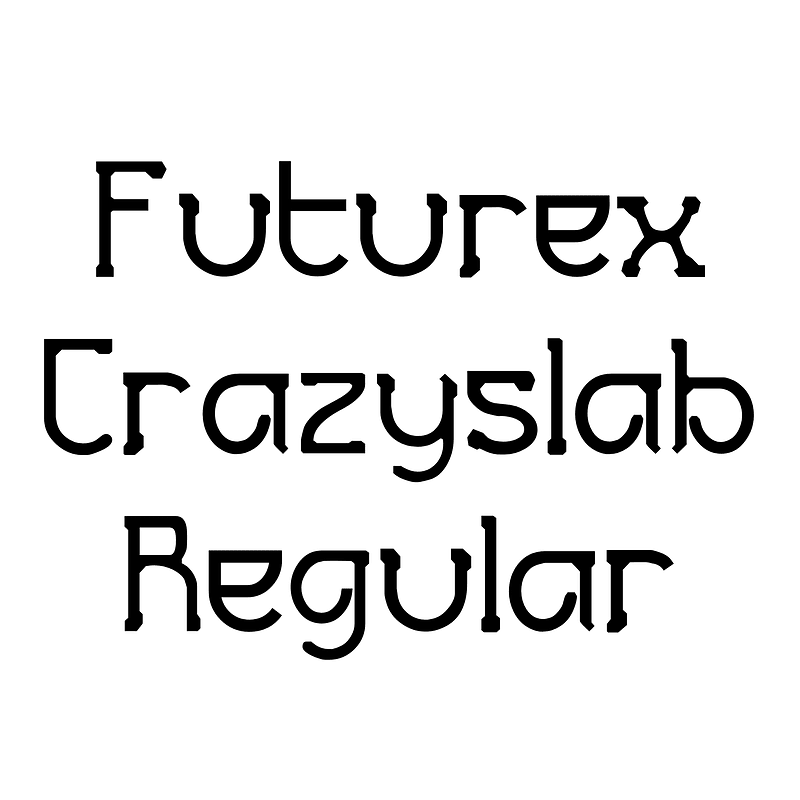 Futurex Crazyslab Regular | Creazilla