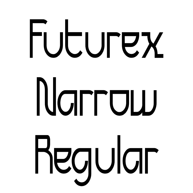 Futurex Narrow Regular - Free fonts on creazilla.com