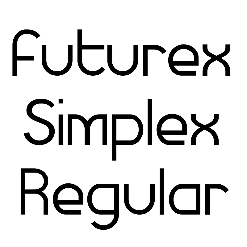 Futurex Simplex Regular font - Free fonts on Creazilla | Creazilla