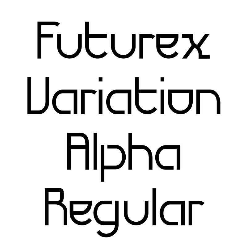 Futurex Variation Alpha Regular font - Free fonts on Creazilla | Creazilla
