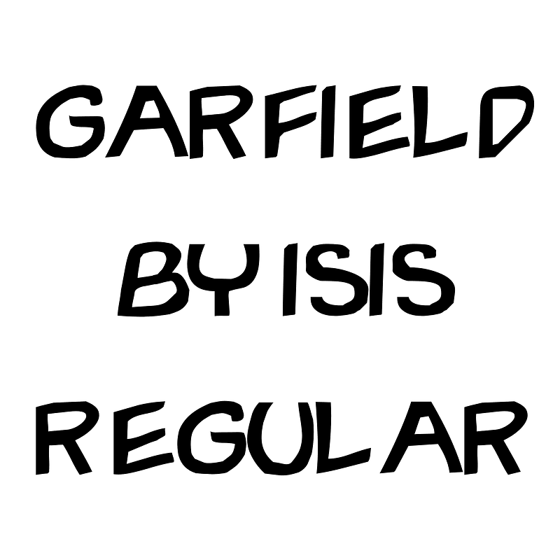 Garfield By ISIS Regular - Free fonts on creazilla.com