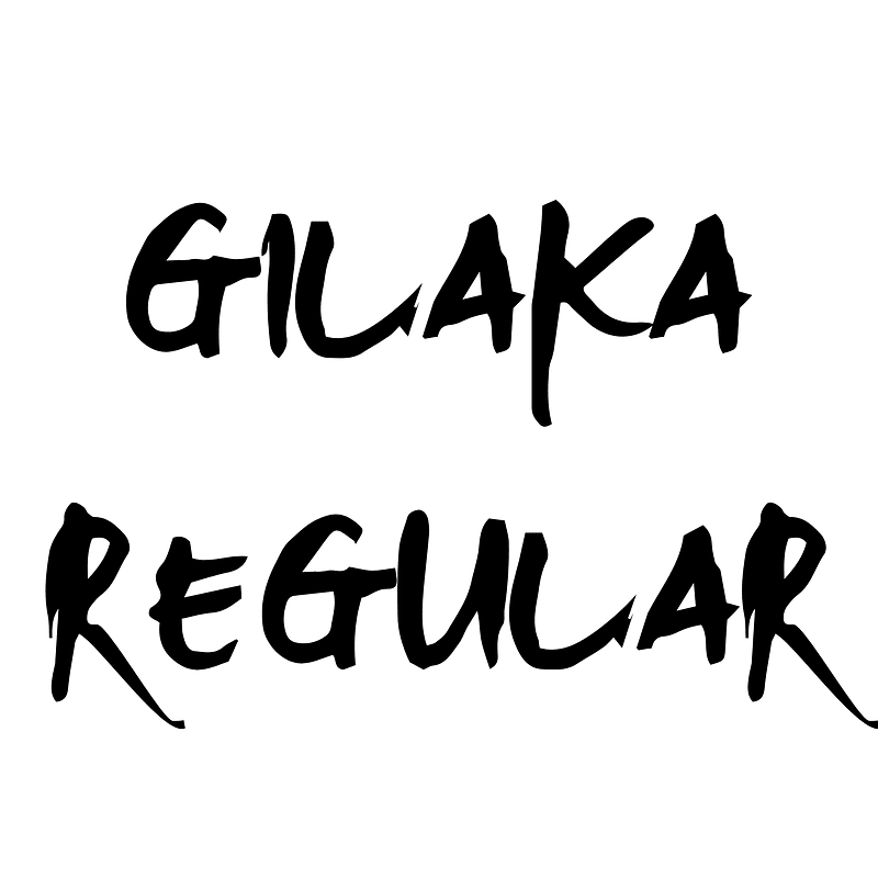 Gilaka Regular - Free fonts on creazilla.com