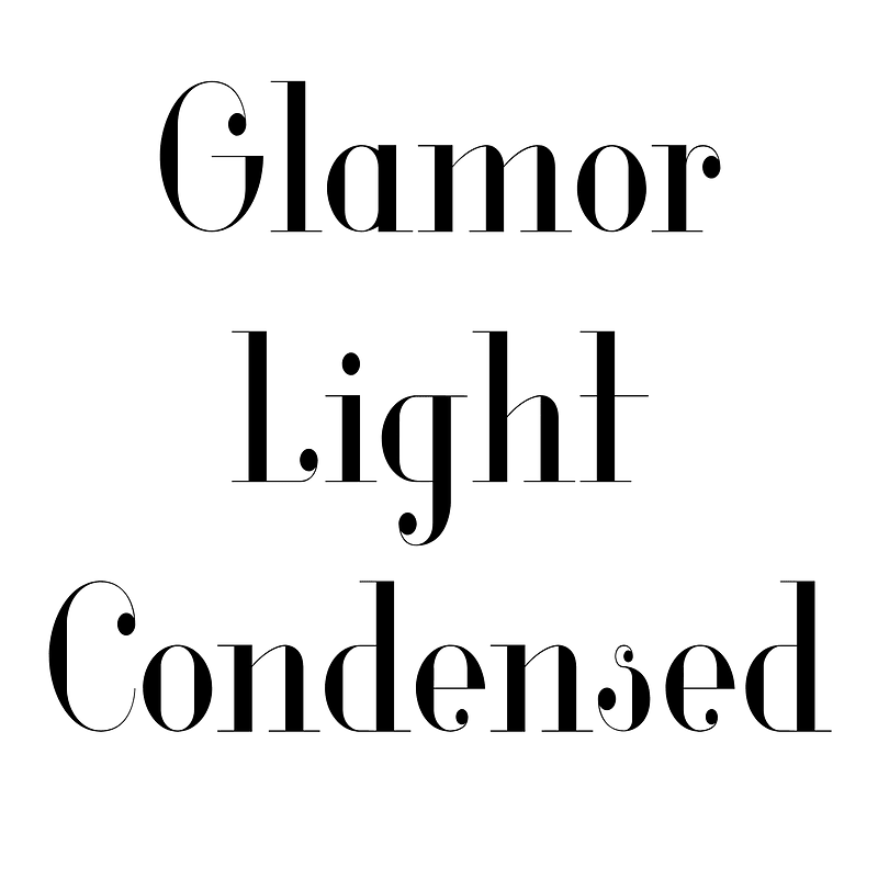 Glamor Light Condensed font - Free fonts on Creazilla | Creazilla