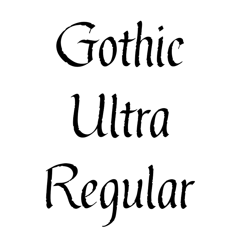 Gothic Ultra Regular font - Free fonts on Creazilla | Creazilla