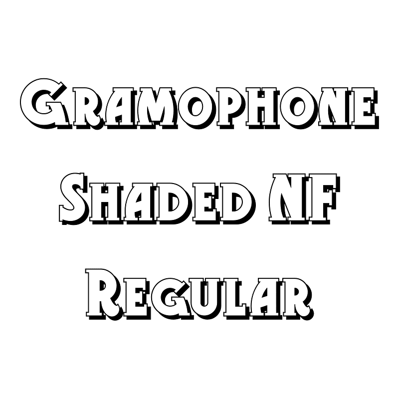 Gramophone Shaded NF Regular - Free fonts on creazilla.com