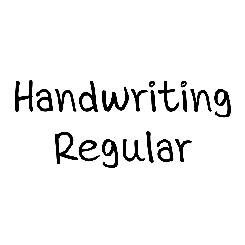 Handwriting Regular - Free fonts on creazilla.com