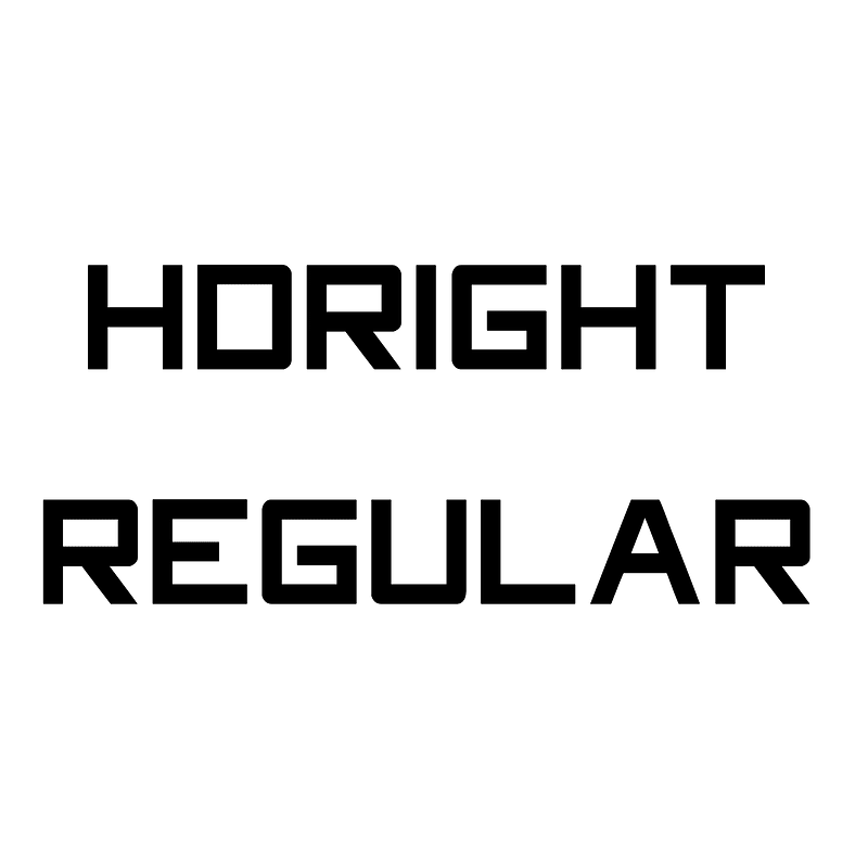 HDRight Regular | Creazilla