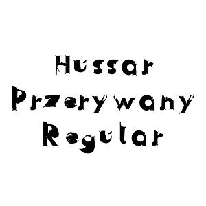 Hussar Przerywany Regular - Free fonts on creazilla.com