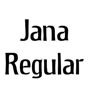 Jana Regular - Free fonts on creazilla.com