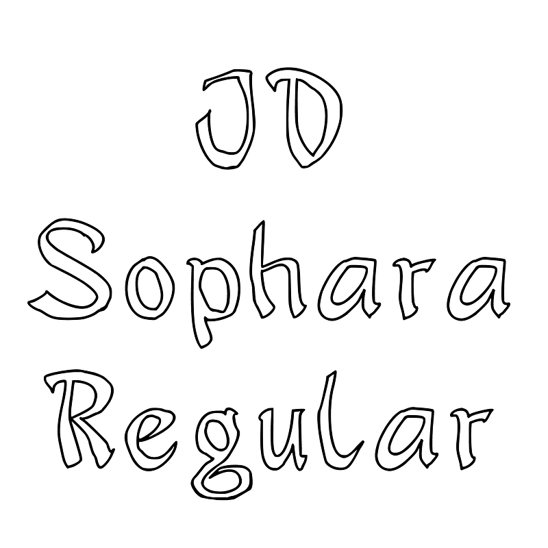 JD Sophara Regular - Free fonts on creazilla.com