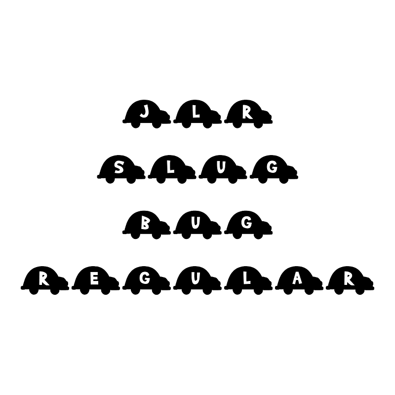 JLR Slug Bug Regular - Free fonts on creazilla.com