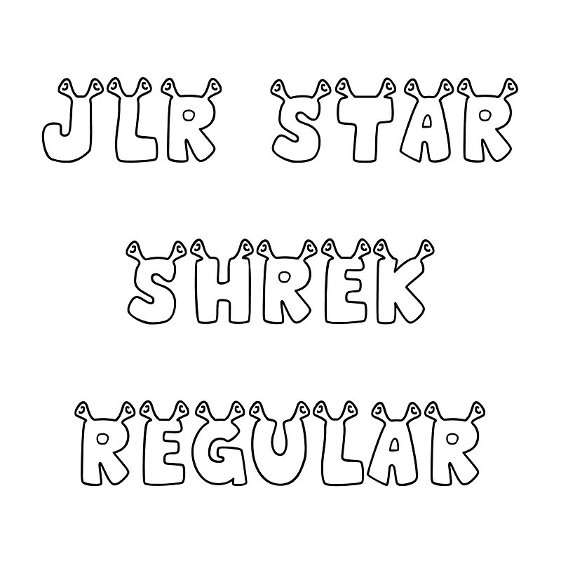 JLR Star Shrek Regular font - Free fonts on Creazilla | Creazilla