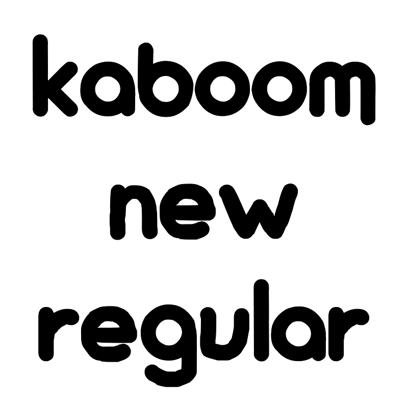 KaBoom New Regular | Creazilla