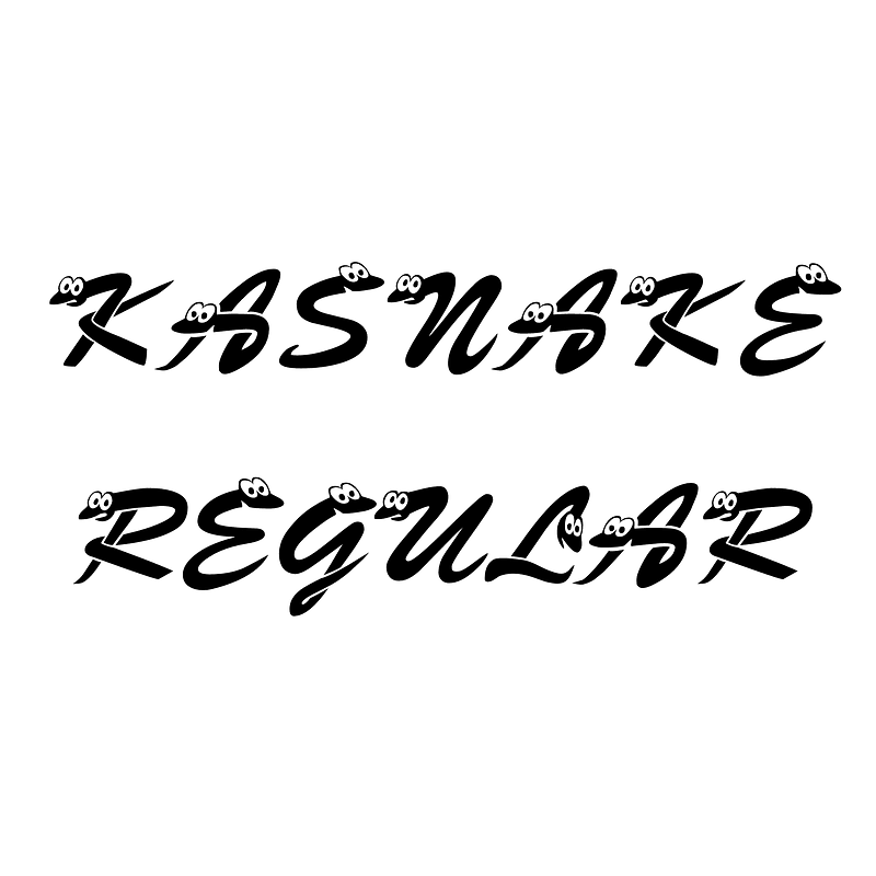 KASnake Regular font - Free fonts on Creazilla | Creazilla