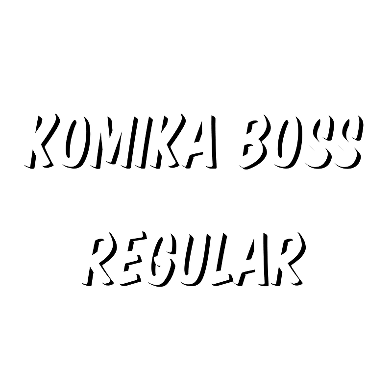 Komika Boss Regular font - Free fonts on Creazilla | Creazilla