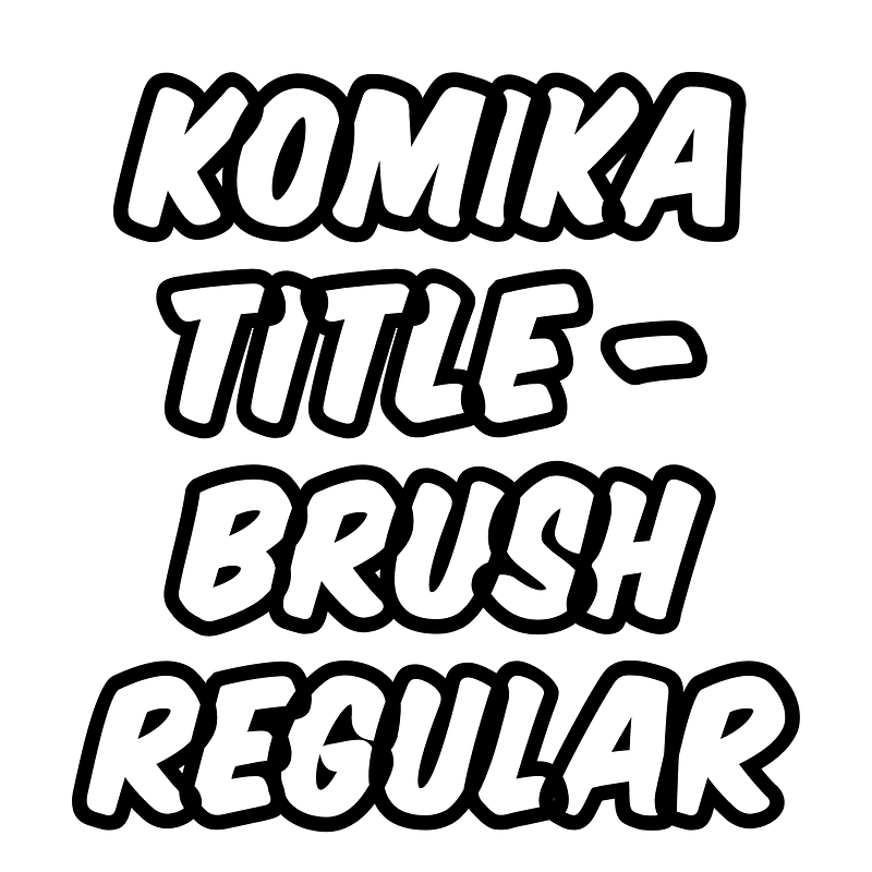 Komika Title - Brush Regular font - Free fonts on Creazilla | Creazilla
