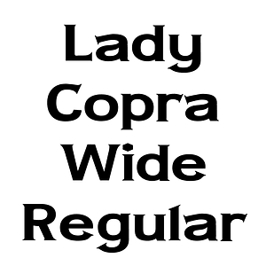 Lady Copra Regular | Creazilla
