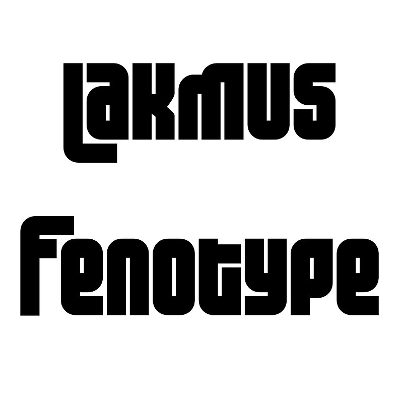 Lakmus Fenotype - Free fonts on creazilla.com