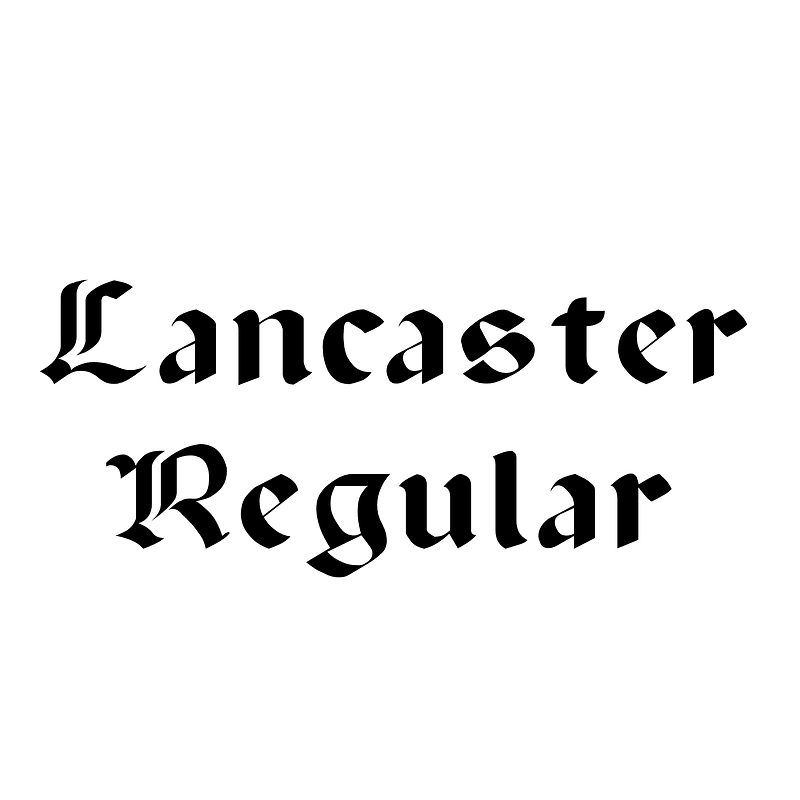 Lancaster Regular | Creazilla