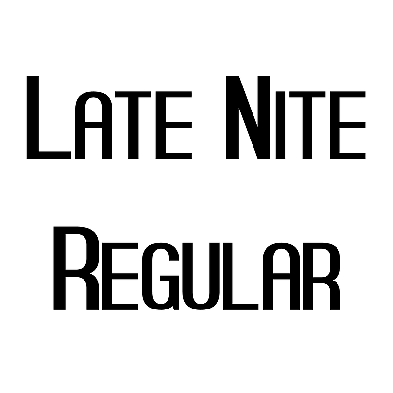 Late Nite Regular font - Free fonts on Creazilla | Creazilla