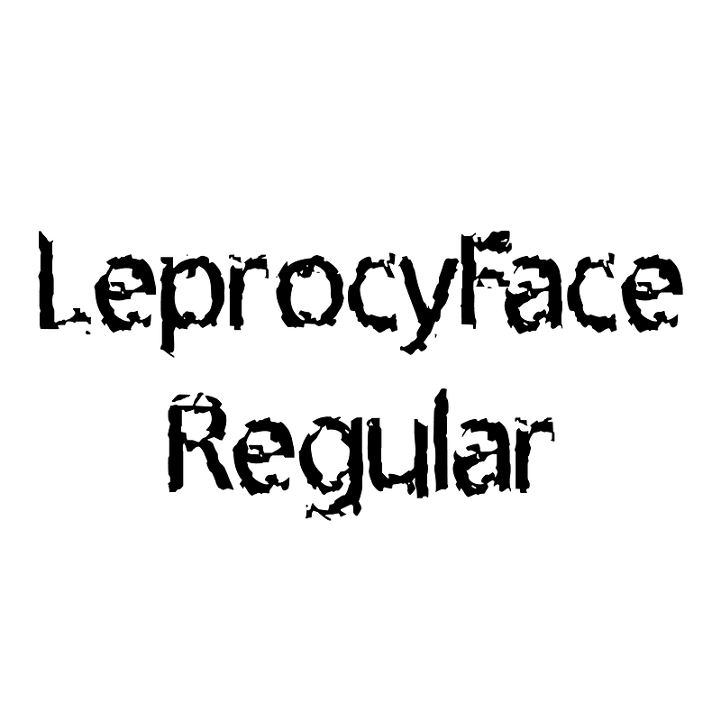 LeprocyFace Regular | Creazilla