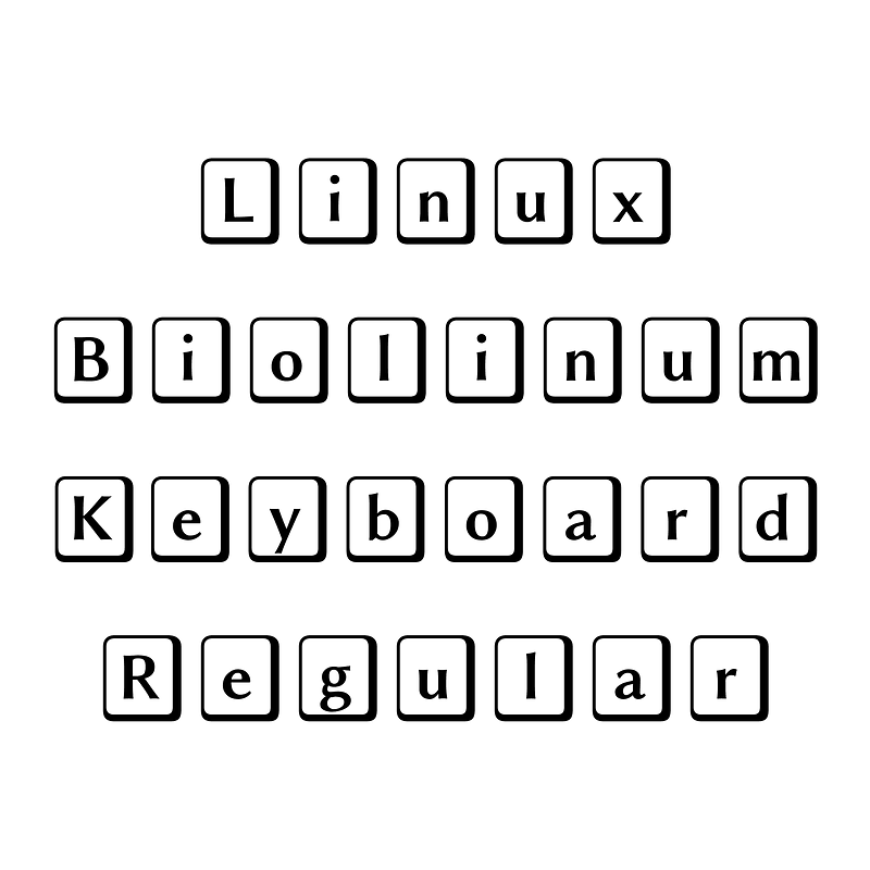 Linux Biolinum Keyboard Regular - Free fonts on creazilla.com