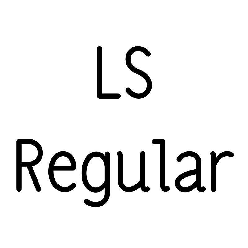 LS Regular font - Free fonts on Creazilla | Creazilla