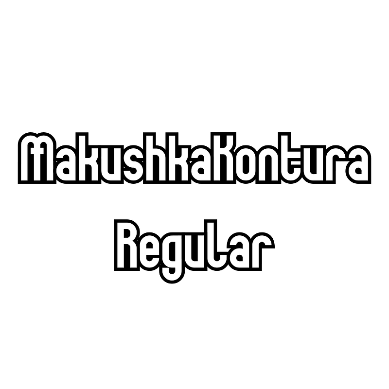 MakushkaKontura Regular | Creazilla