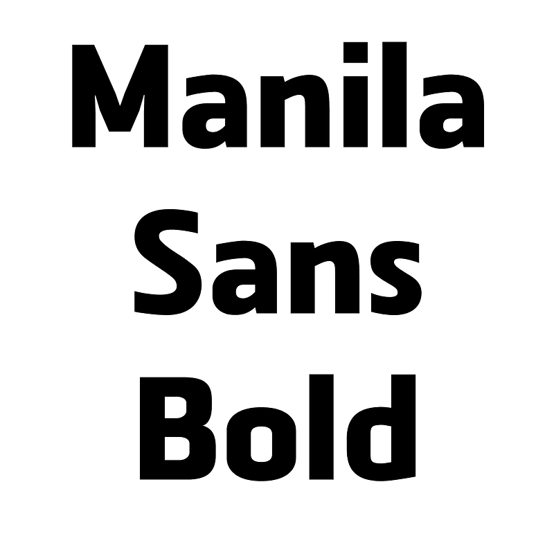 Manila Sans Bold - Free fonts on creazilla.com
