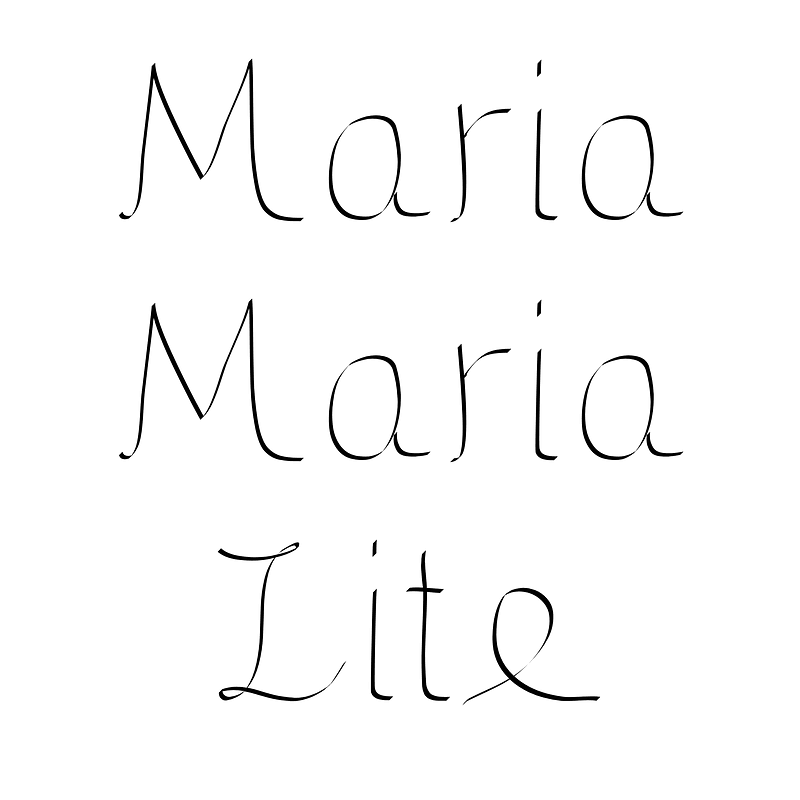 Maria Maria Lite - Free fonts on creazilla.com