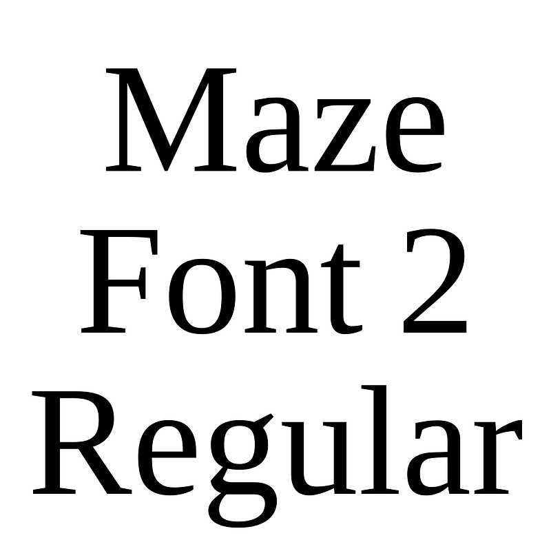 Maze Font 2 Regular font - Free fonts on Creazilla | Creazilla