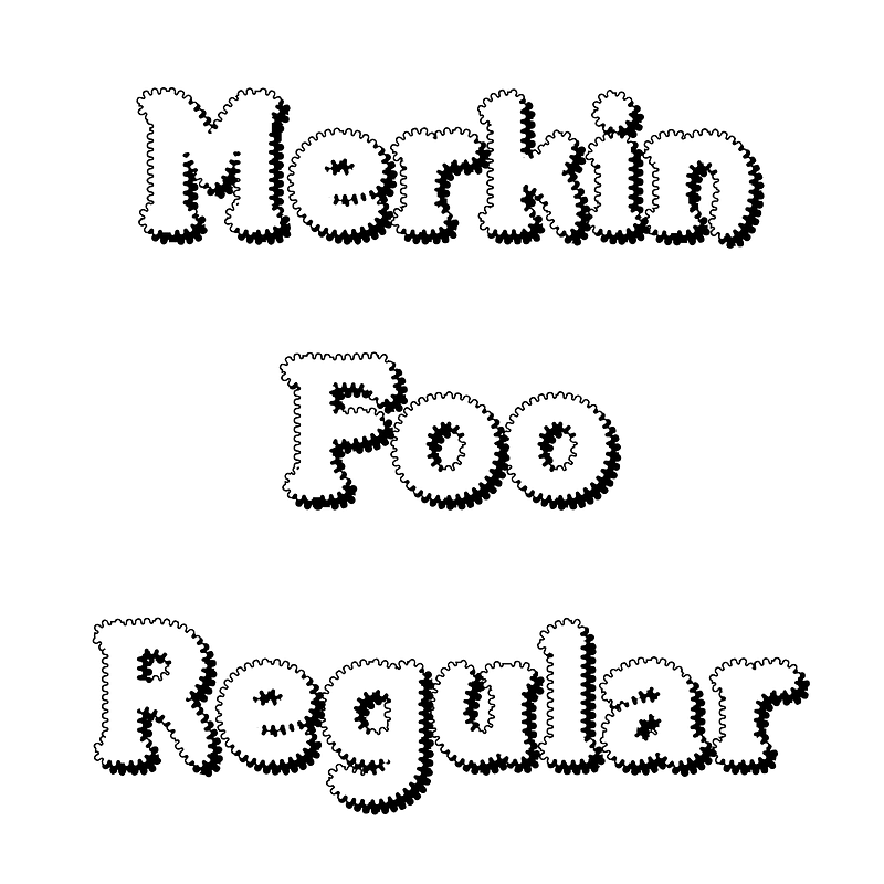 Merkin Foo Regular font - Free fonts on Creazilla | Creazilla