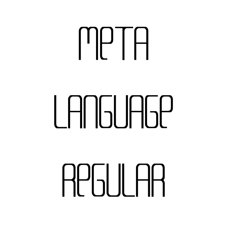 Meta Language Regular font - Free fonts on Creazilla | Creazilla