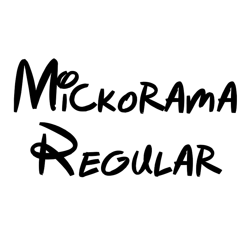 Mickorama Regular - Free fonts on creazilla.com