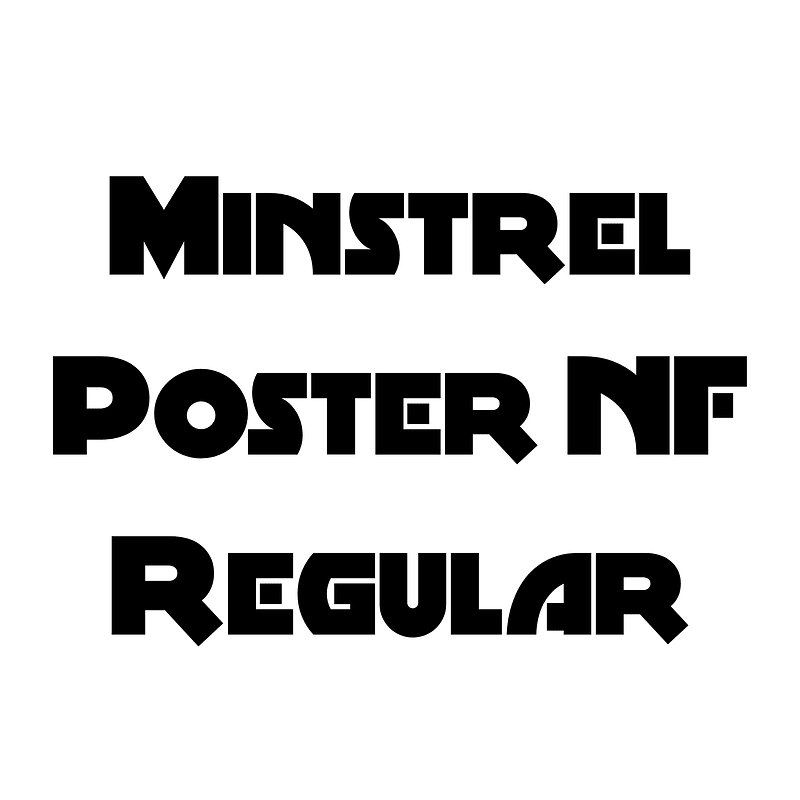 Minstrel Poster NF Regular - Free fonts on creazilla.com