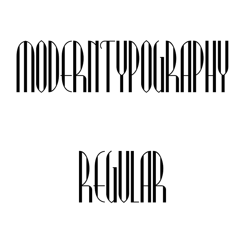 ModernTypography Regular font - Free fonts on Creazilla | Creazilla